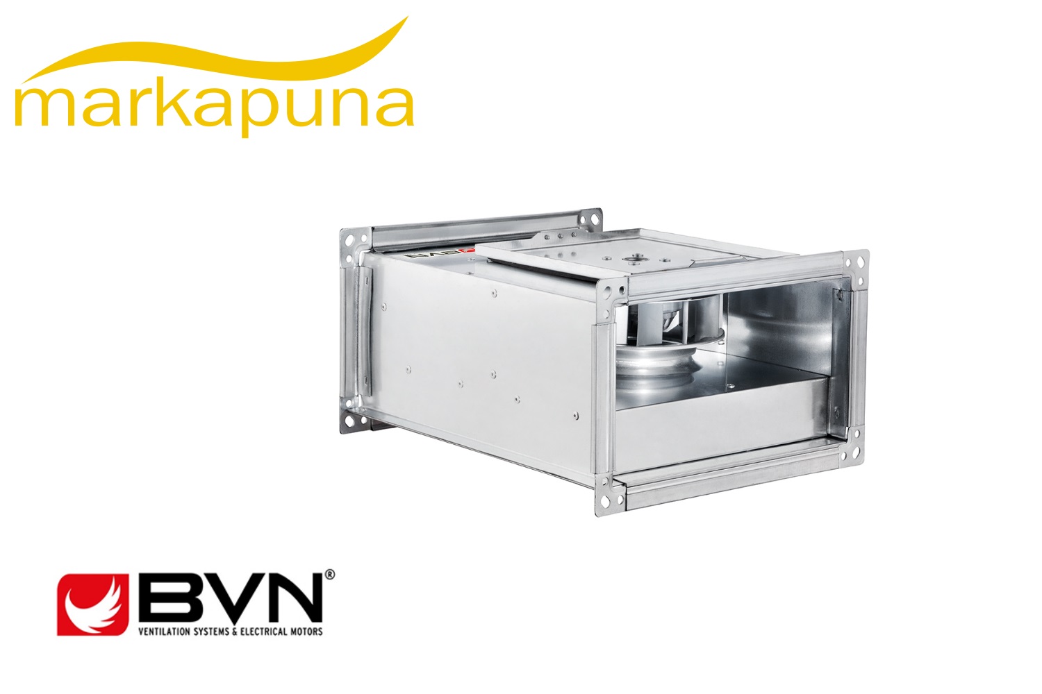 BVN Bahçıvan BDKF 40-20 A Geriye Eğimli 950 m³/h Dikdörtgen Kanal Fanı